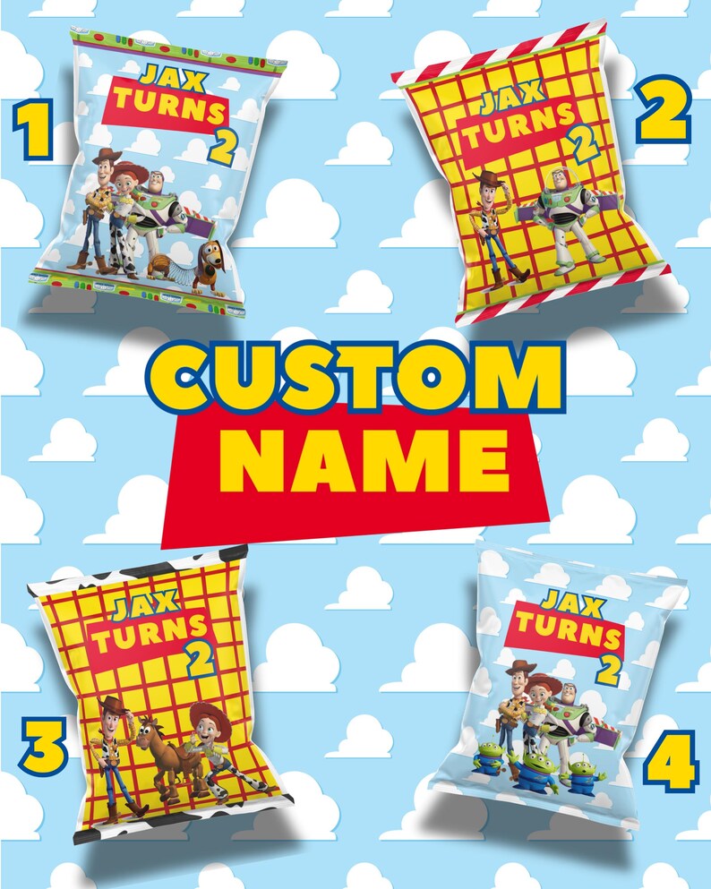 Custom Toy Story Chip Bags - Etsy