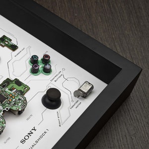 Framed Dualshock Analog Controller for Sony Playstation Disassembled ...