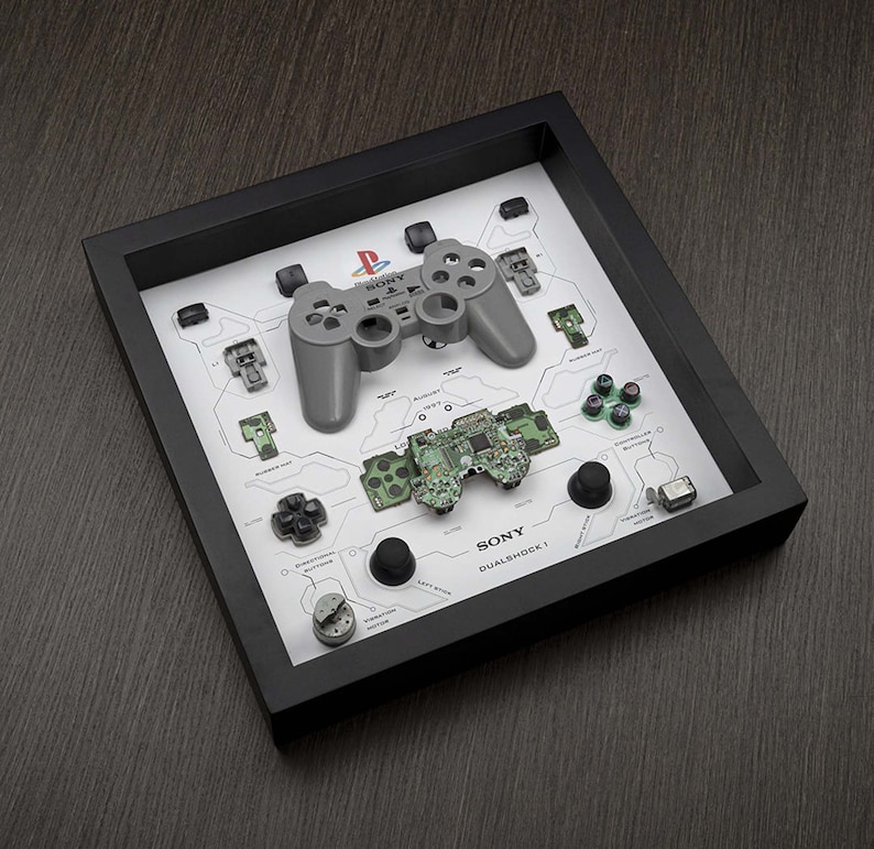 Framed Dualshock Analog Controller for Sony Playstation Disassembled ...