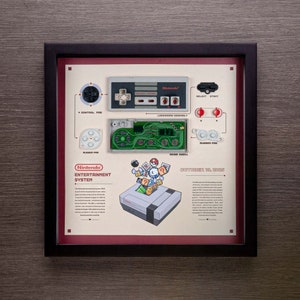 Father's Day Gift - for Super Dad, Nintendo Retro Game Art Handmade ...
