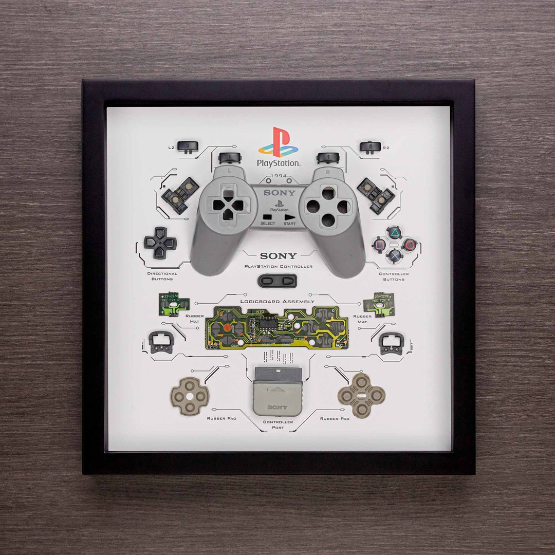 Handcrafted Ps1-inspired Gaming Frame, Vintage Gaming Decor, Retro Chic ...