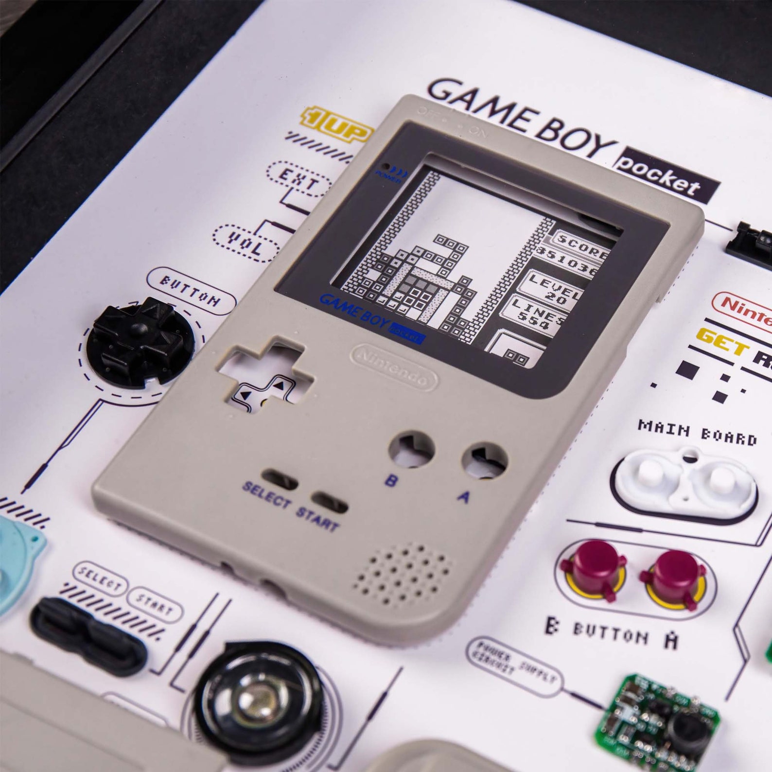 Framed Nintendo Game Boy Pocket Disassembled Game Console Wall - Etsy