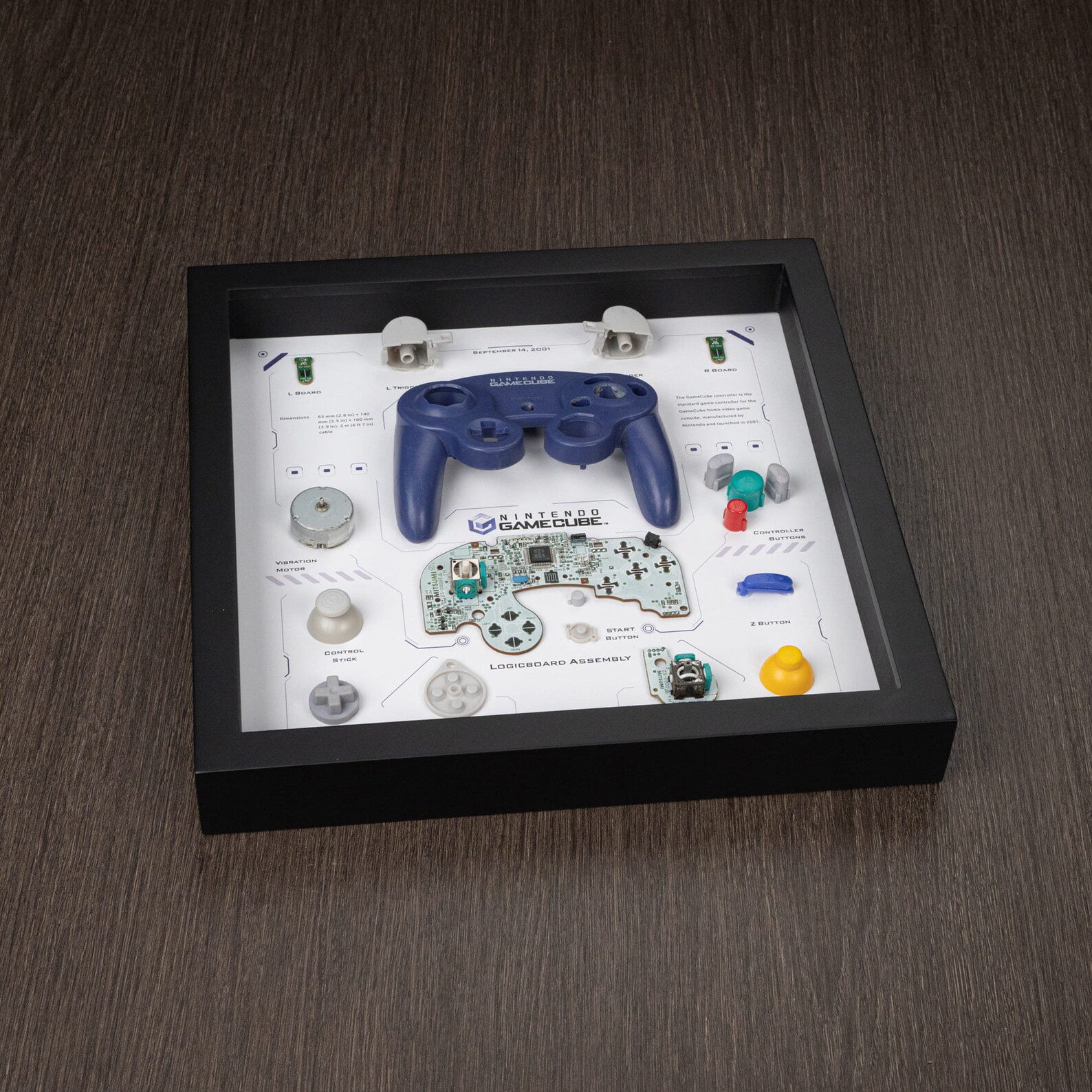Framed Nintendo Gamecube Indigo Controller for Sony - Etsy