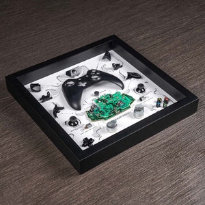 Framed Xbox One Controller Disassembled Game Console Tear Down Wall Art ...