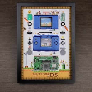 Framed Nintendo Game Boy Color Art: Tech Wall Decor Gift - Etsy
