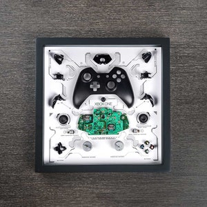 Framed Xbox One Controller Disassembled Game Console Tear Down Wall Art ...
