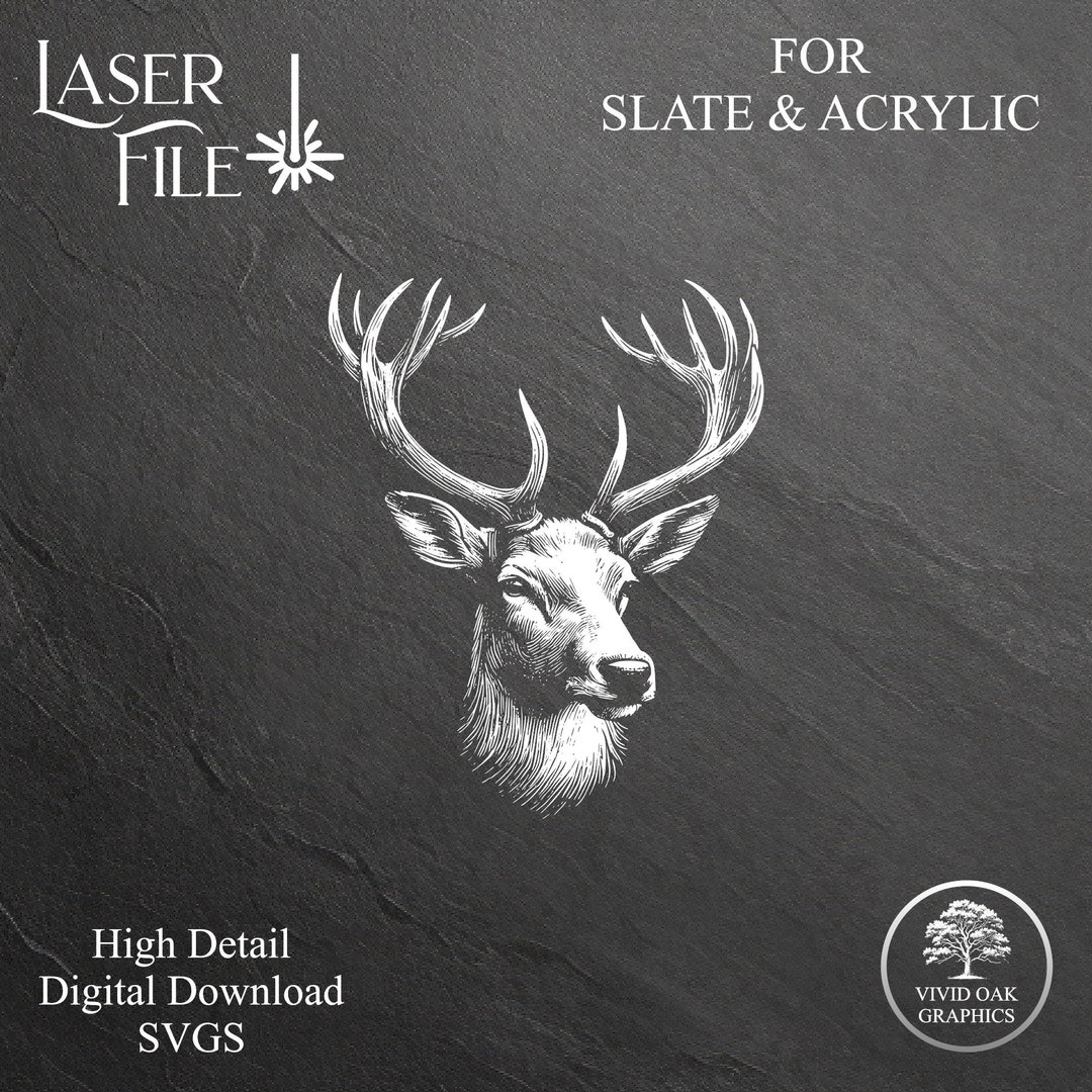 Deer 3 - Engrave Files, SVG, Instant Digital Download Files for ...
