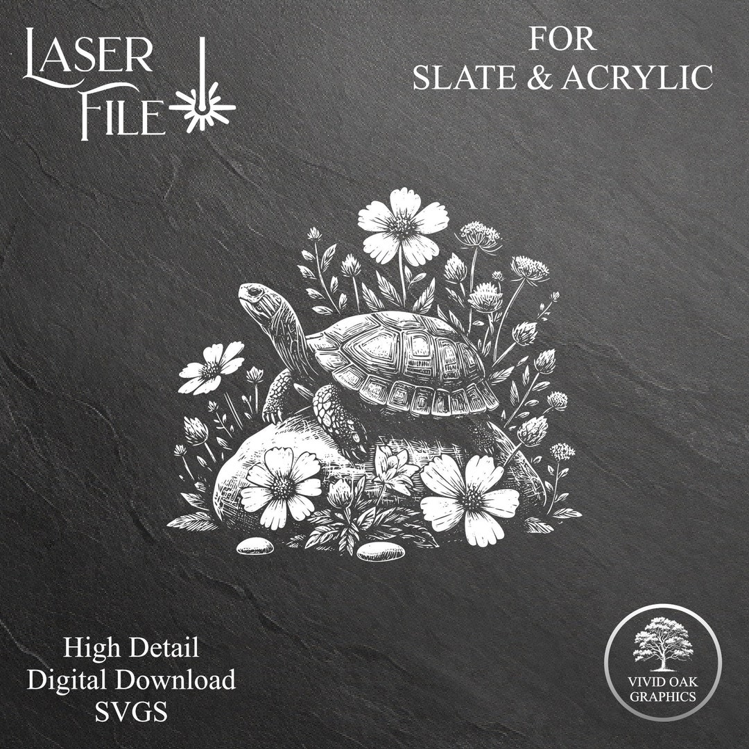 Turtle 2 - Engrave Files, SVG, Instant Digital Download Files for ...