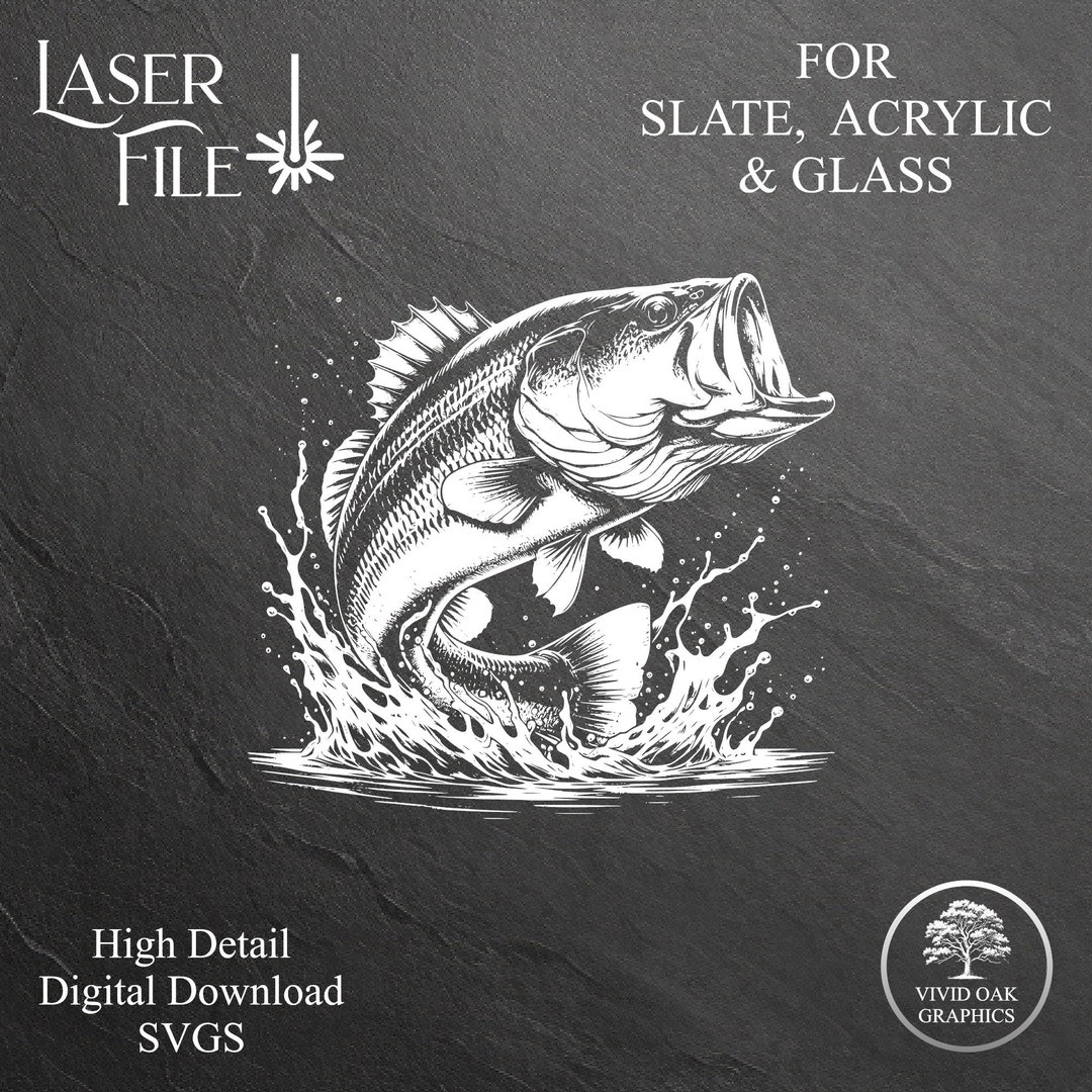 Slate Bass - Engrave Files, SVG, Instant Digital Download Files for ...