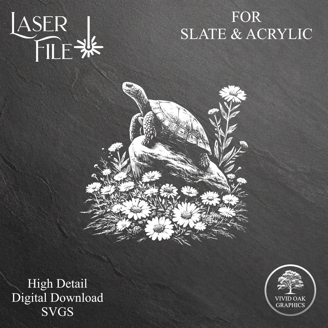 Turtle 4 - Engrave Files, SVG, Instant Digital Download Files for ...