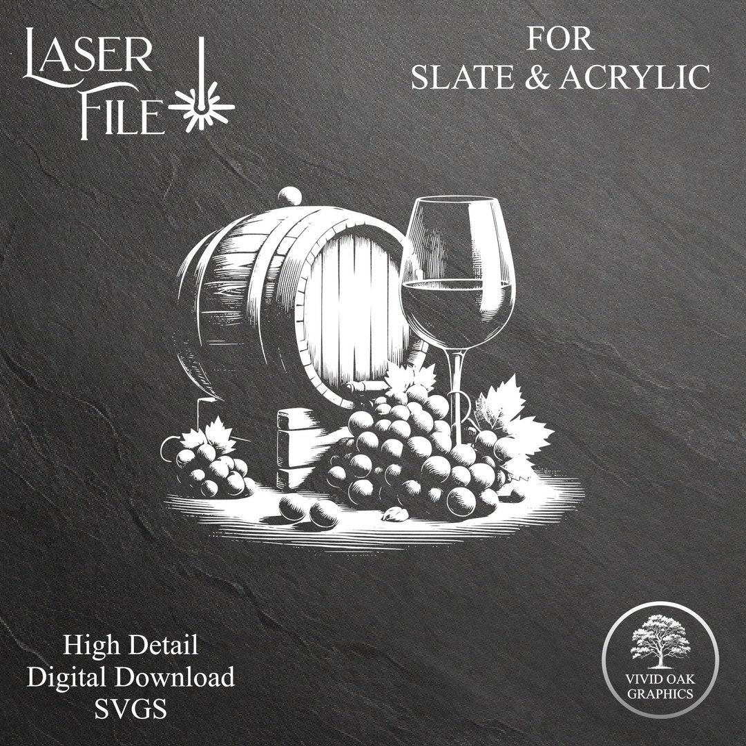 Slate Wine Glass 3 - Engrave Files, SVG, Instant Digital Download Files ...