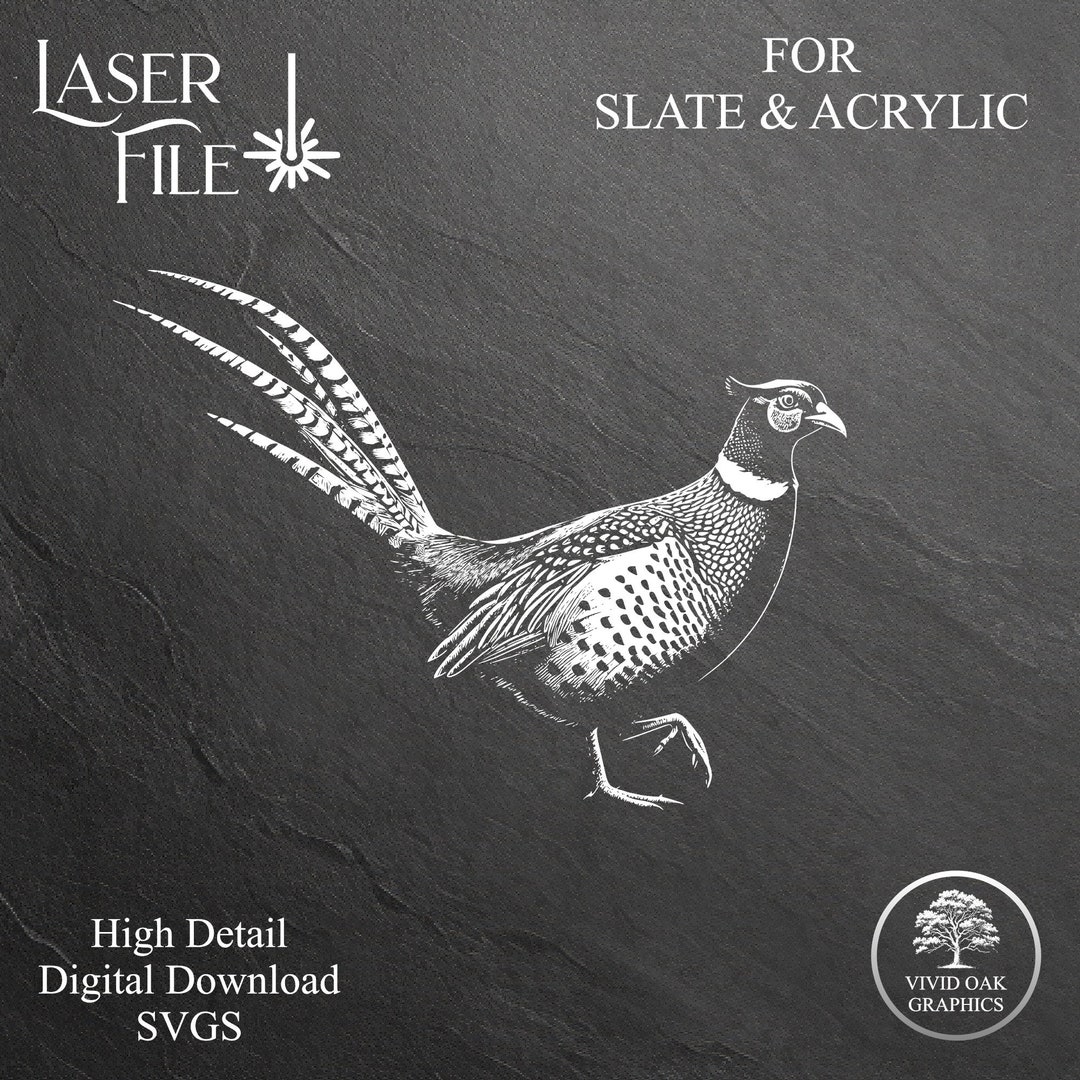 Pheasant Walking - Engrave Files, SVG, Instant Digital Download Files ...