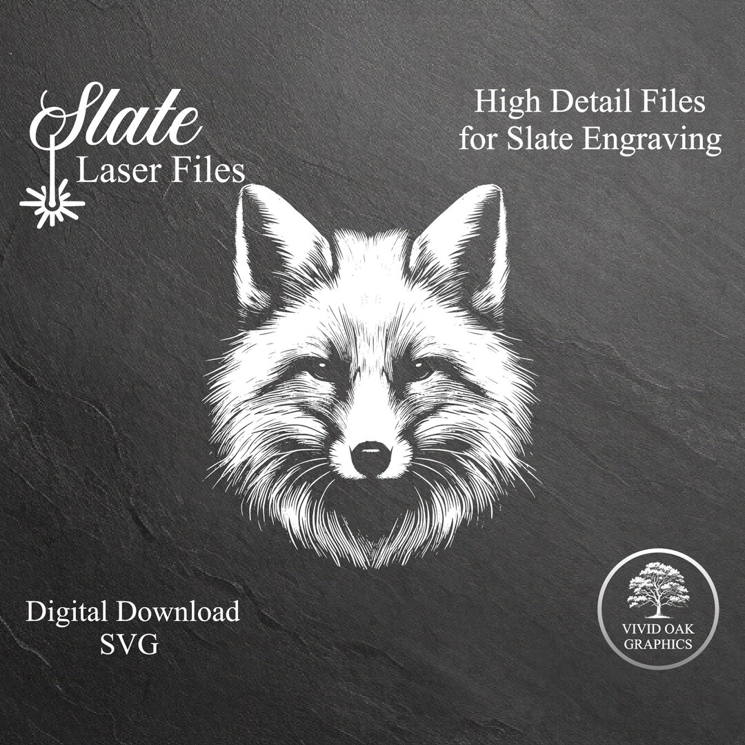 Fox - SLATE Engrave File, SVG, Instant Digital Download Files for Slate ...