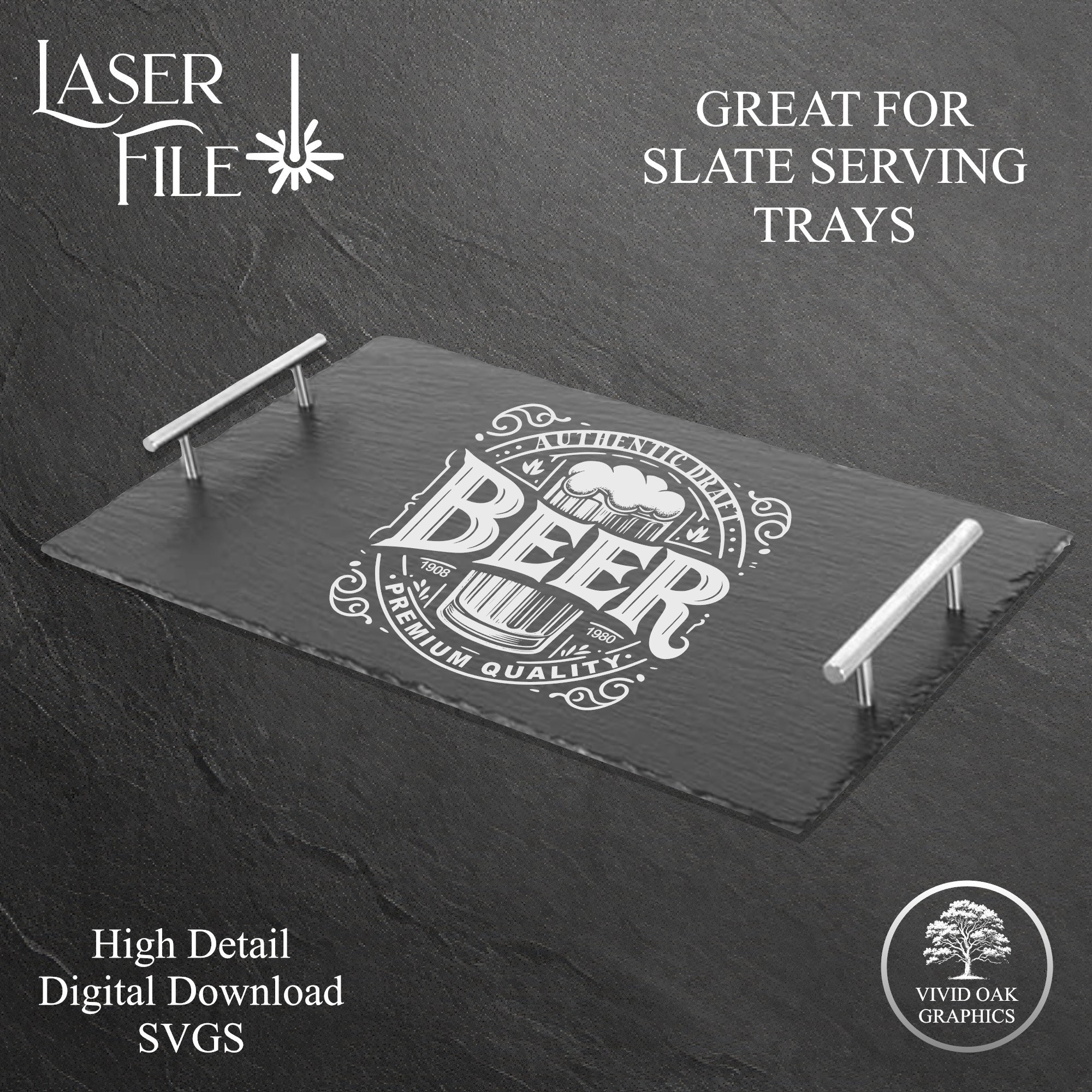 Beer SVG File: Slate, Acrylic & Glass Engraving (digital Download) - Etsy