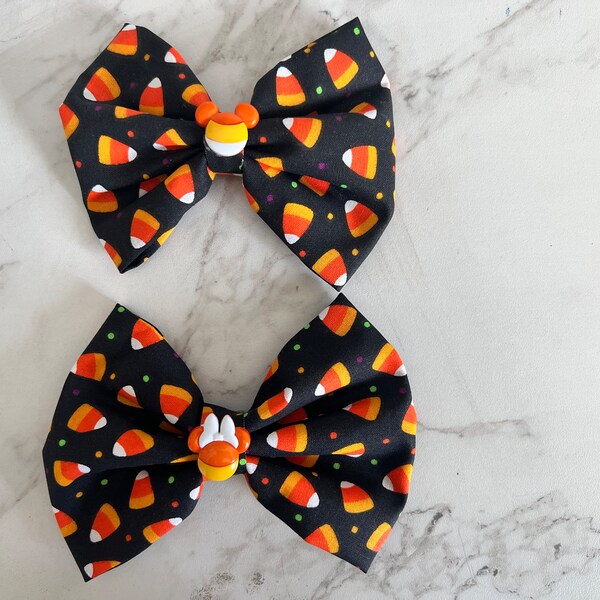 Candy Corn Hair Bow - Etsy