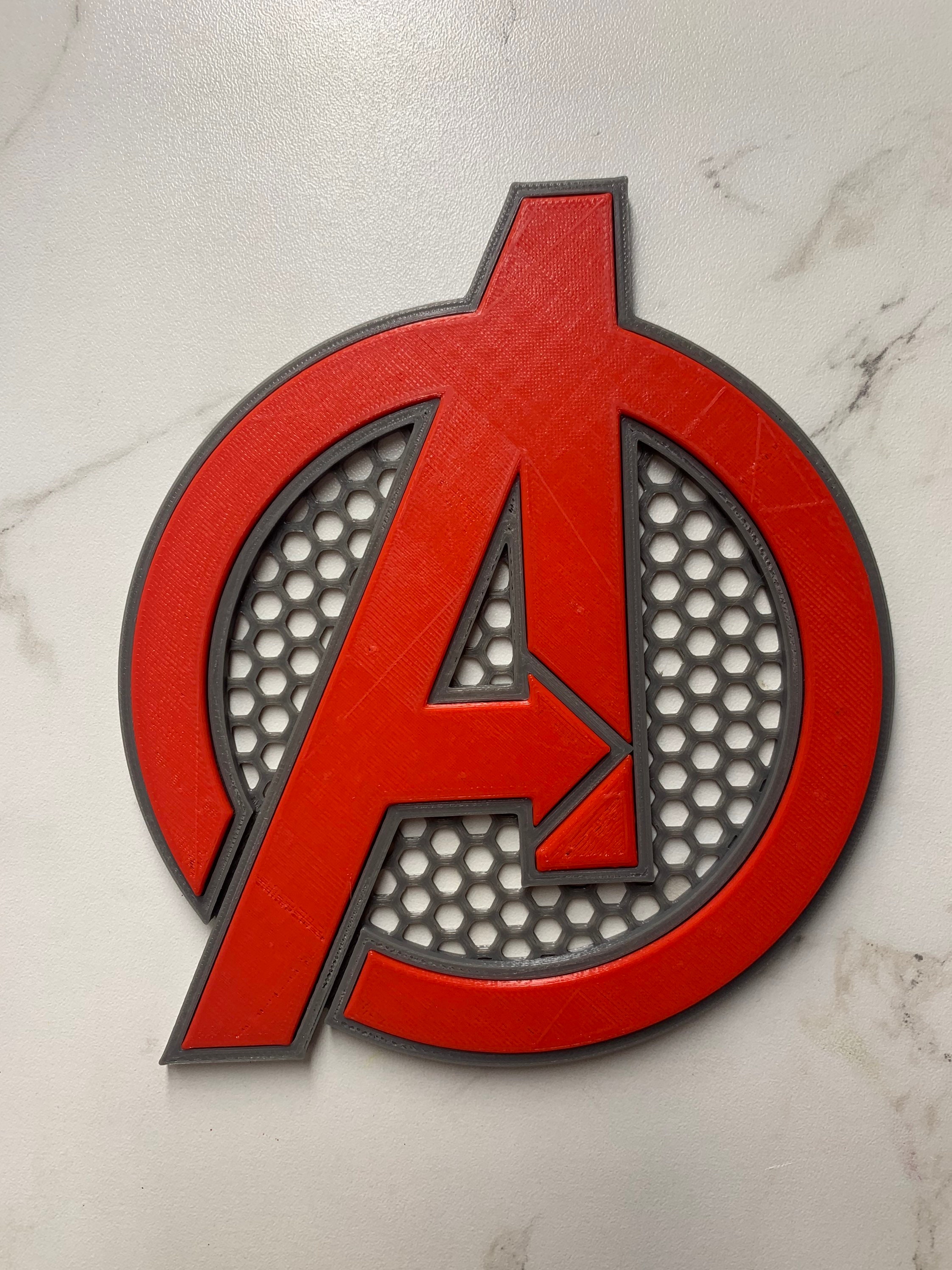 3D Printed Avengers Logo | Etsy