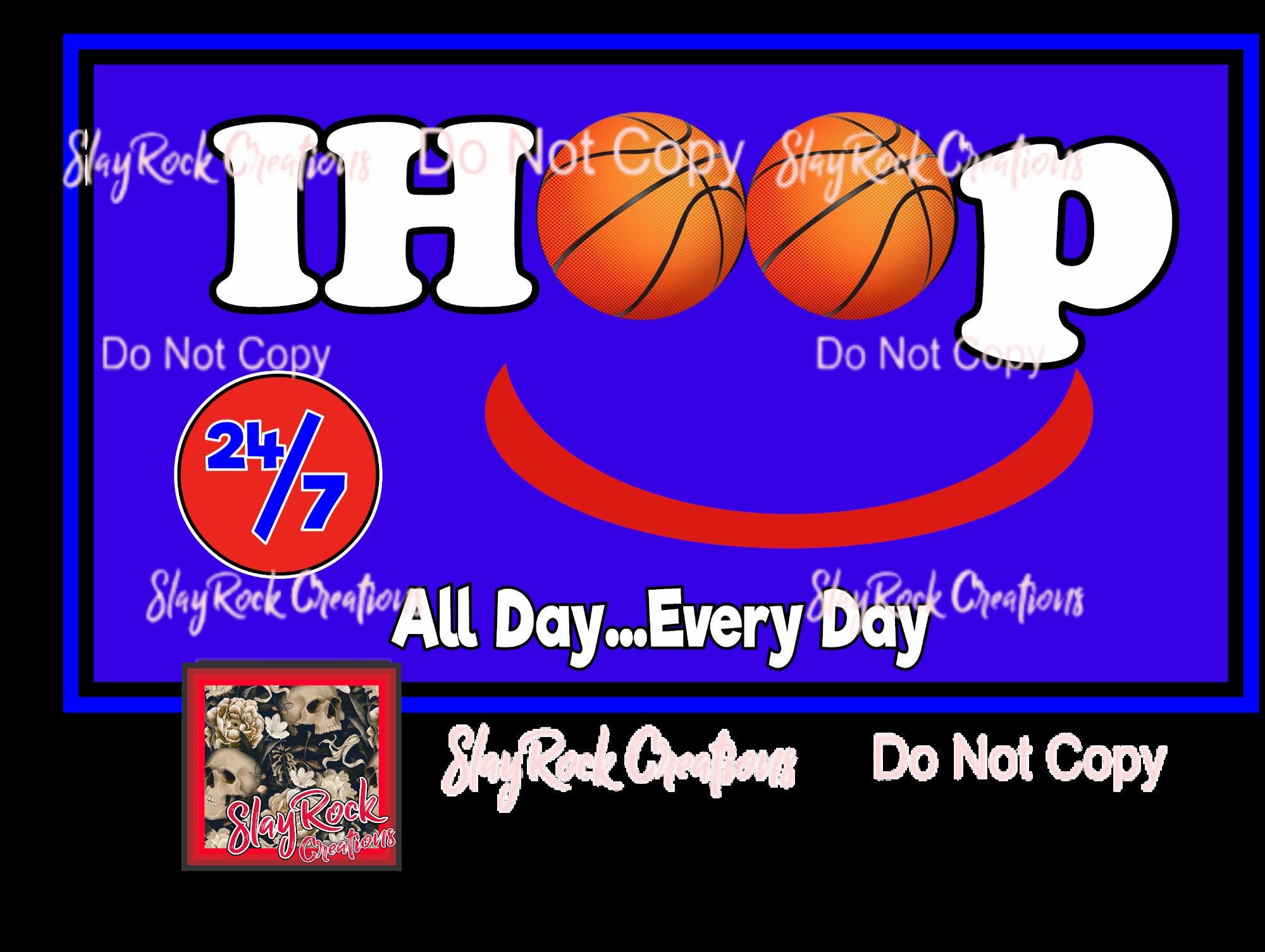 I HOOP Basketball Print. I Hoop Png, Basketball Sublimation, Basketball ...