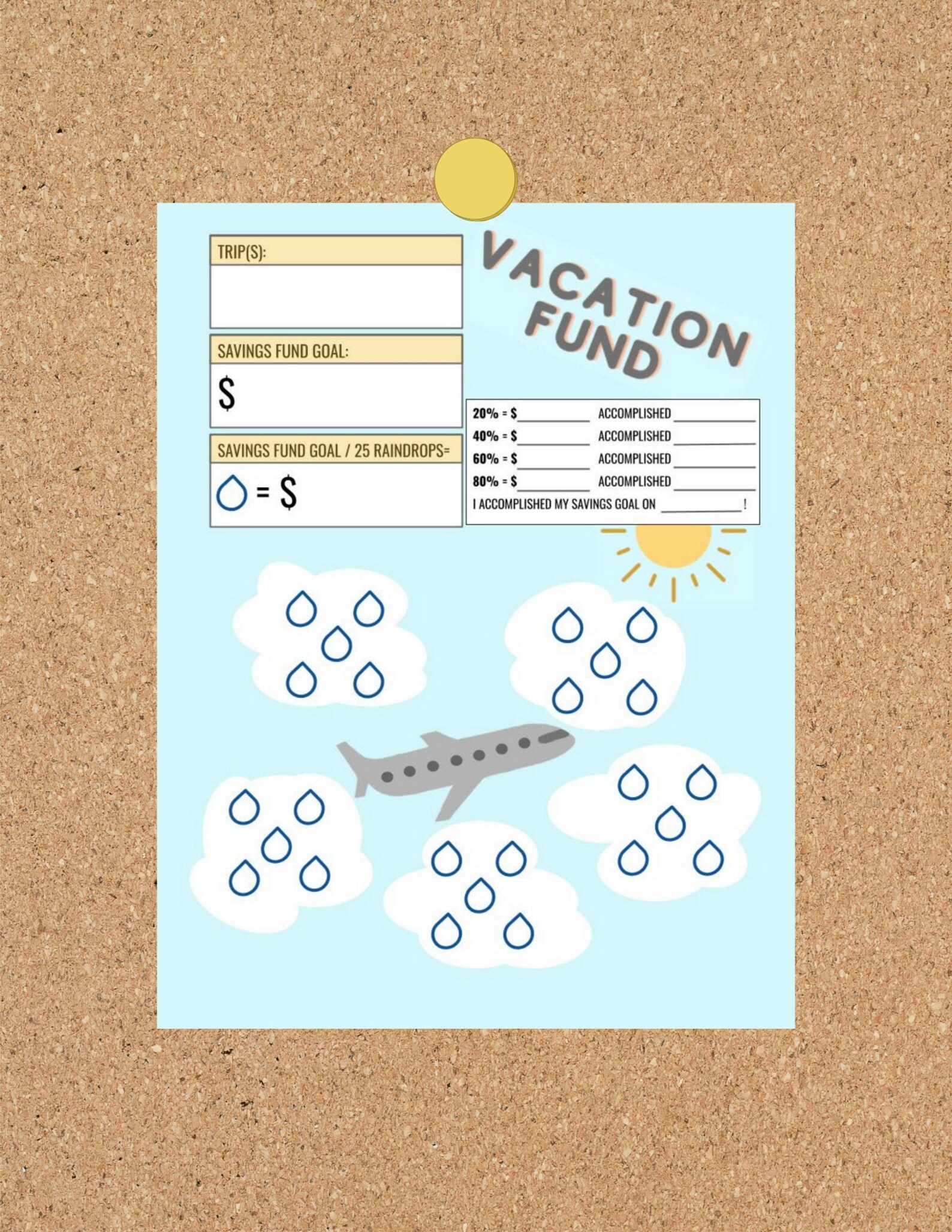 Printable Travel Fund - Printable Word Searches