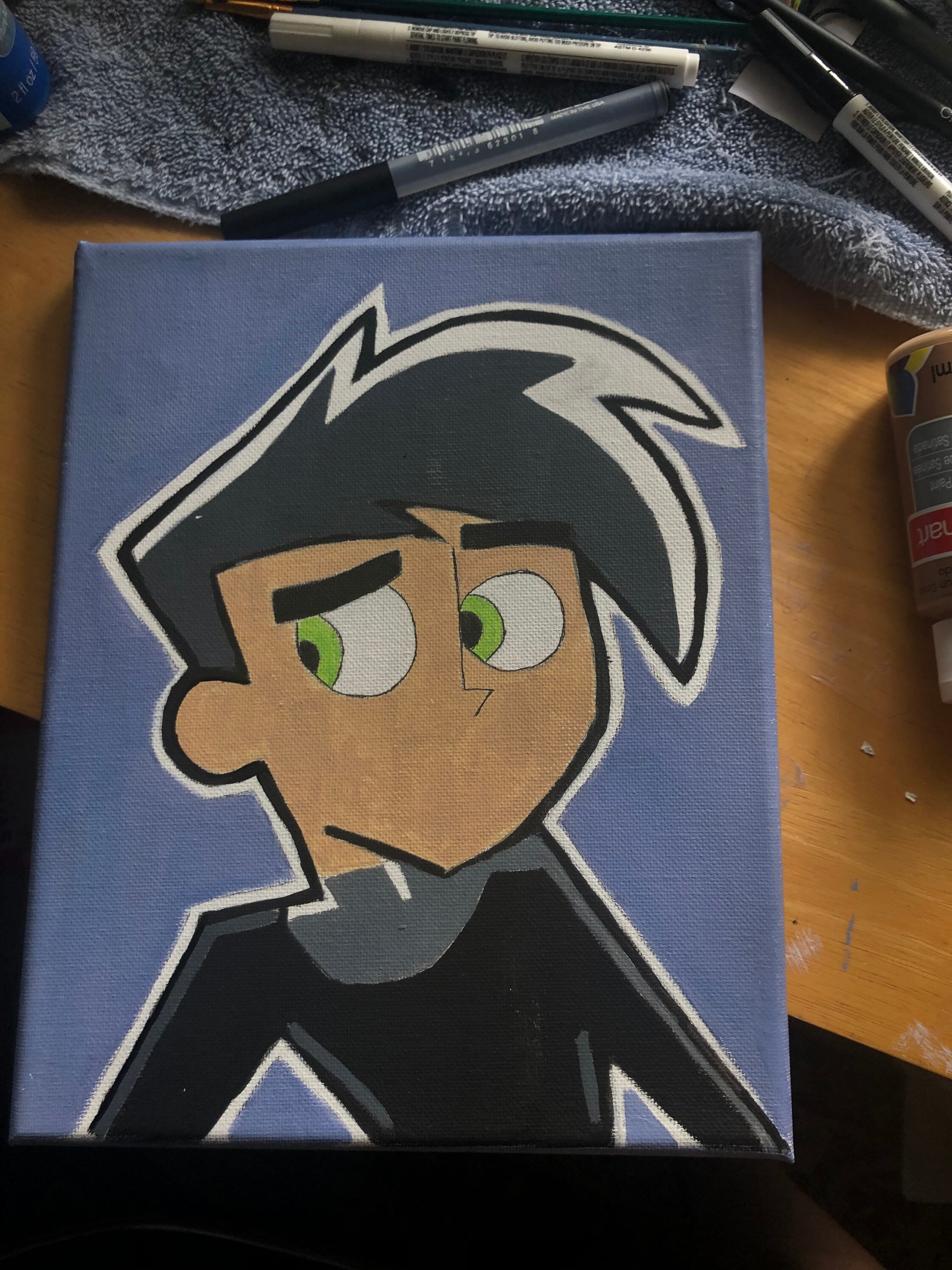 Danny Phantom Cartoon Character Painting - Etsy