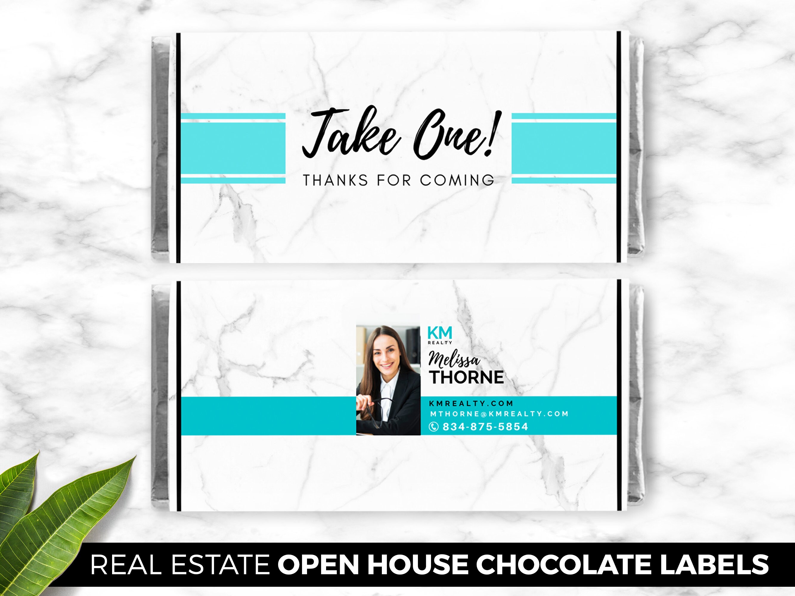 7 Real Estate Chocolate Bar Labels, Open House, Realtor Marketing,real ...