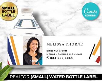 REALTOR Water Bottle Label, Realtor Marketing, Open House, Real Estate ...