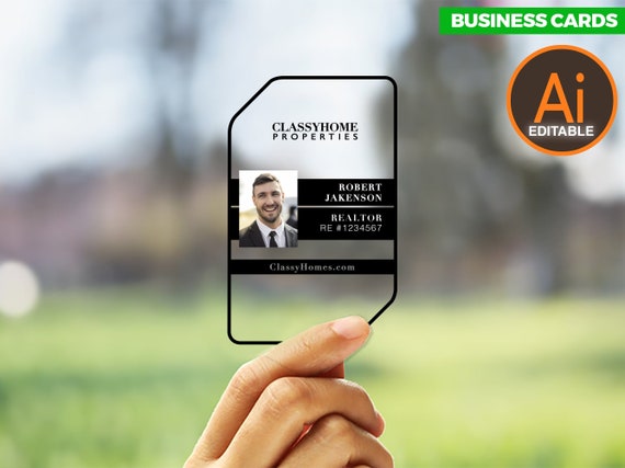 Transparent Business Cards Template
