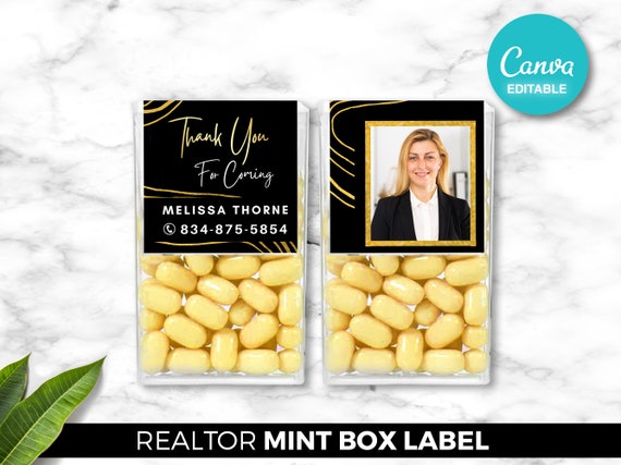 Real Estate Mint Box Label Mint Box Stickers Realtor - Etsy
