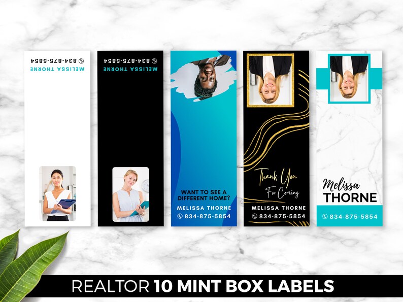 10 Real Estate Mint Labels, Mint Box Stickers, Realtor Marketing, Open ...