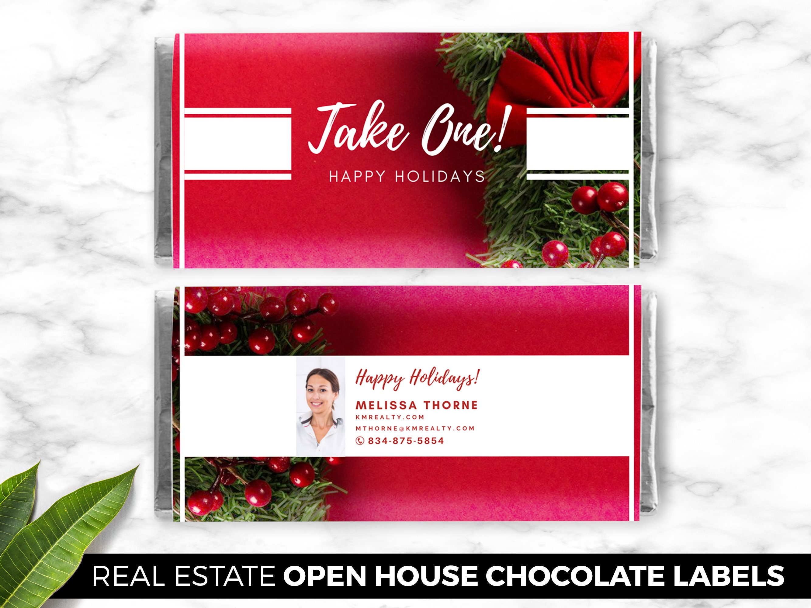7 Real Estate Chocolate Bar Labels, Open House, Realtor Marketing,real ...