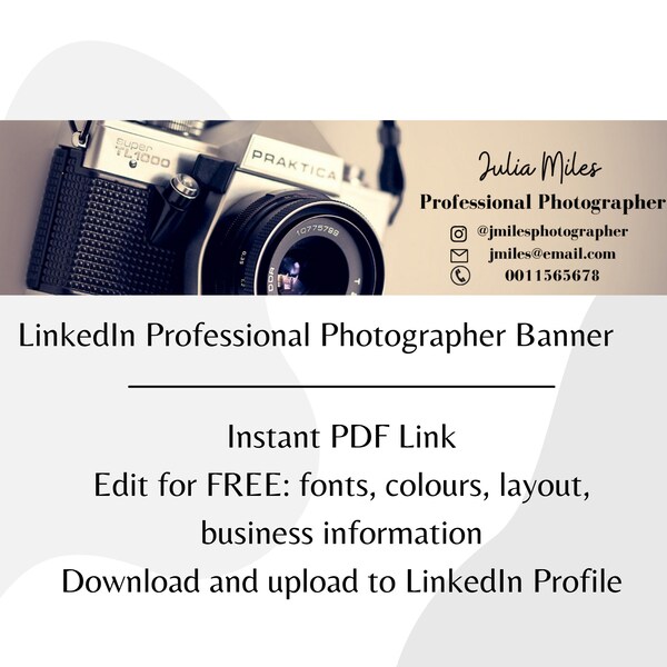 Photographer Banner - Etsy