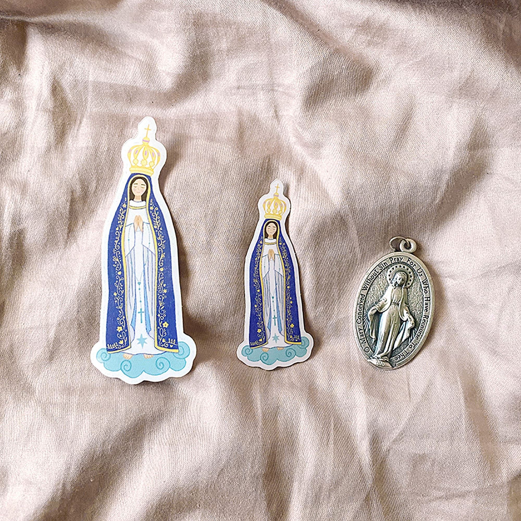 Our Lady of Fatima Sticker | Vinyl Waterproof UV proof Decal | Catholic ...