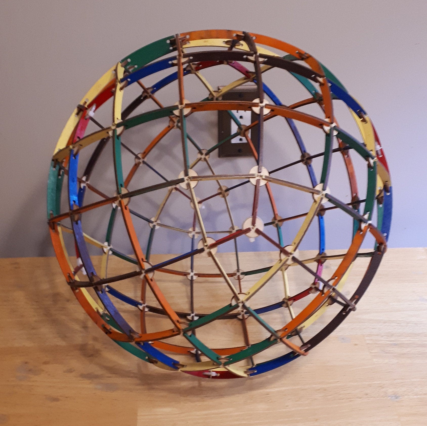 Geodesic Cube 10 3, 3 Painted - Etsy