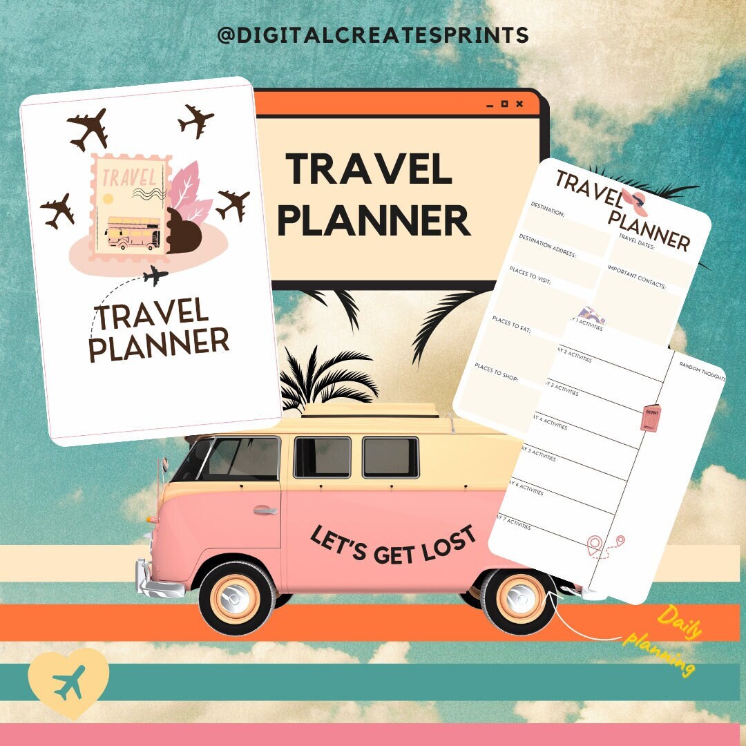 Travel Planner | INSTANT DOWNLOAD | Budget Trip |trip Itinerary ...