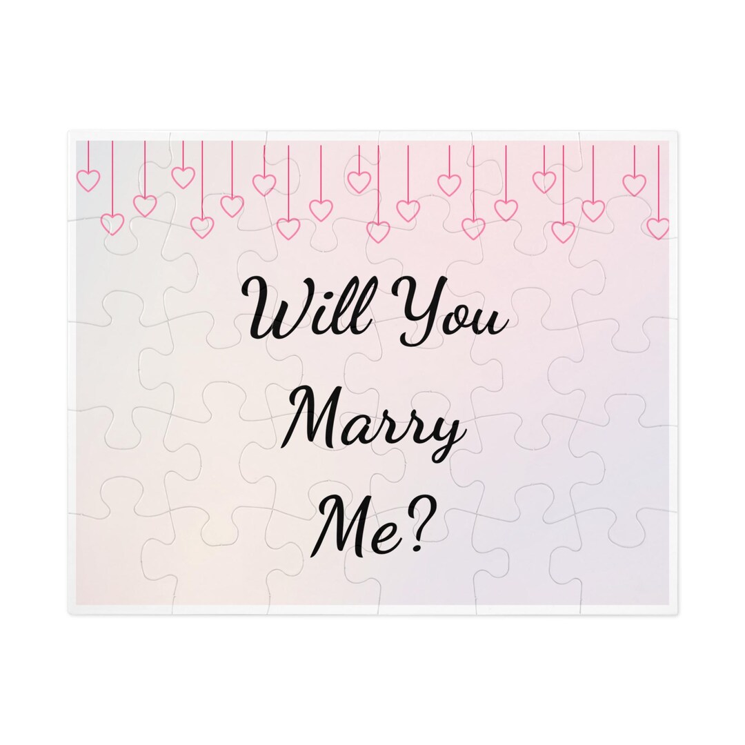 Will You Marry Me? 30 Piece Engagement Puzzle A Unique and Fun Proposal ...