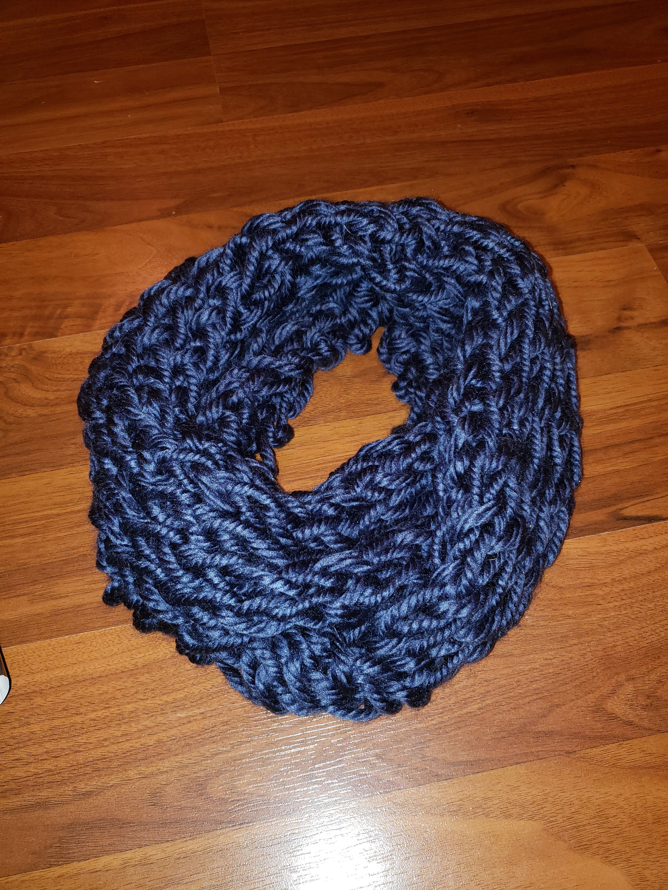 Buy Navy Blue Infinity Scarf Online in India - Etsy