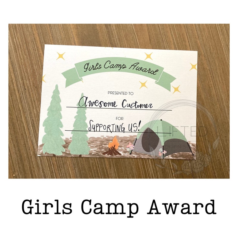 Girls Camp Awards - Etsy