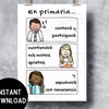 Printable, Colorful Primary Substitute List - Etsy