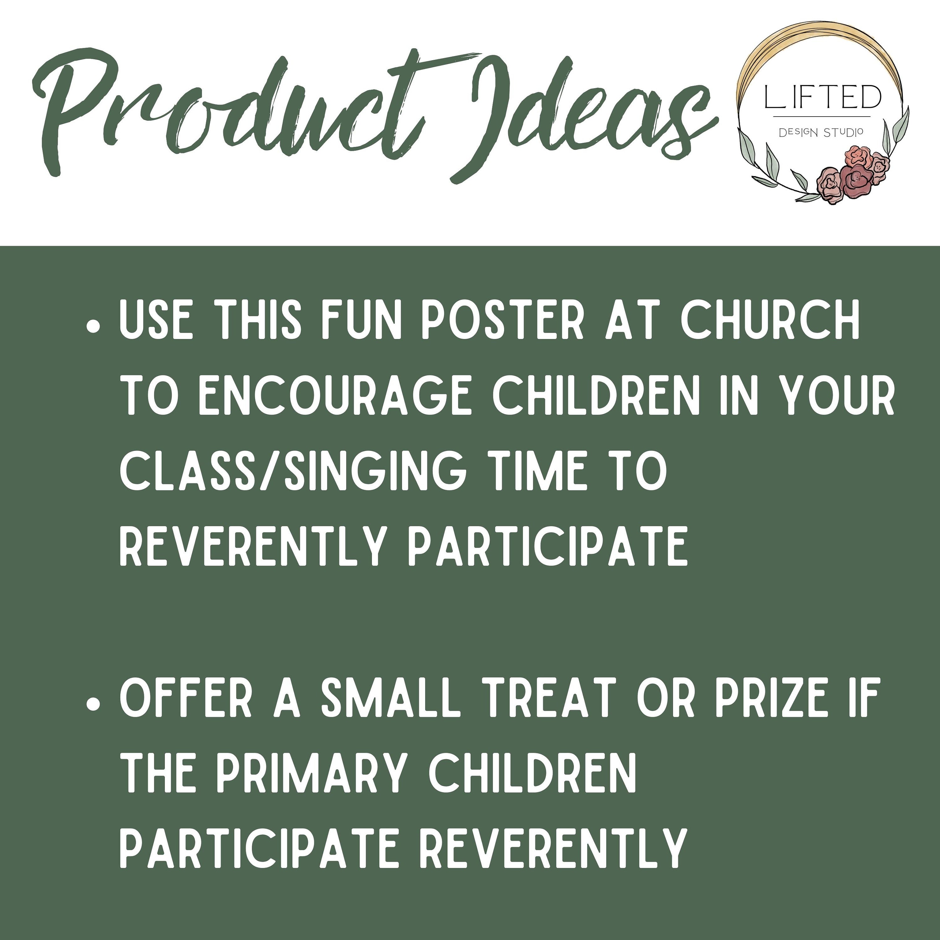 In Primary I Will... Reverence Poster - Singing Time Poster - Etsy