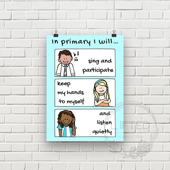 Prints Wall Hangings Reverence Poster for LDS Primary etna.com.pe