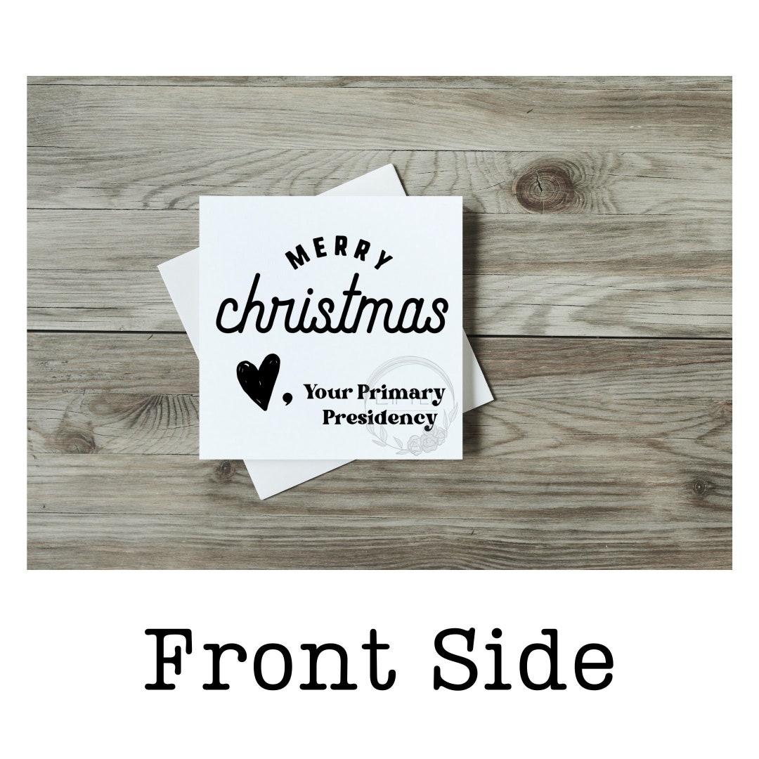 Square Christmas Gift Tags for Primary - Etsy