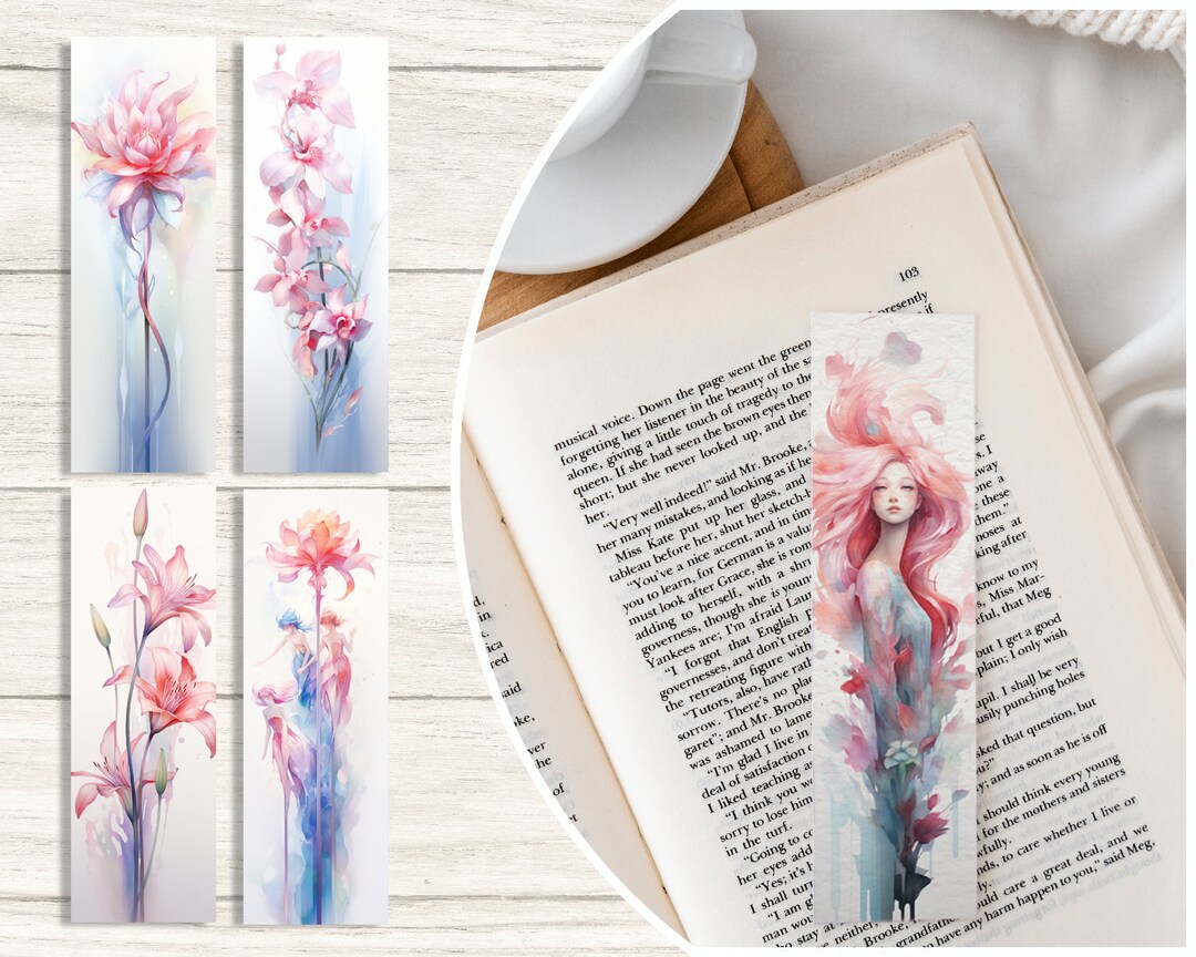 10 Printable Bookmarks | Fairy Collection #1 | Print and Cut | Instant ...
