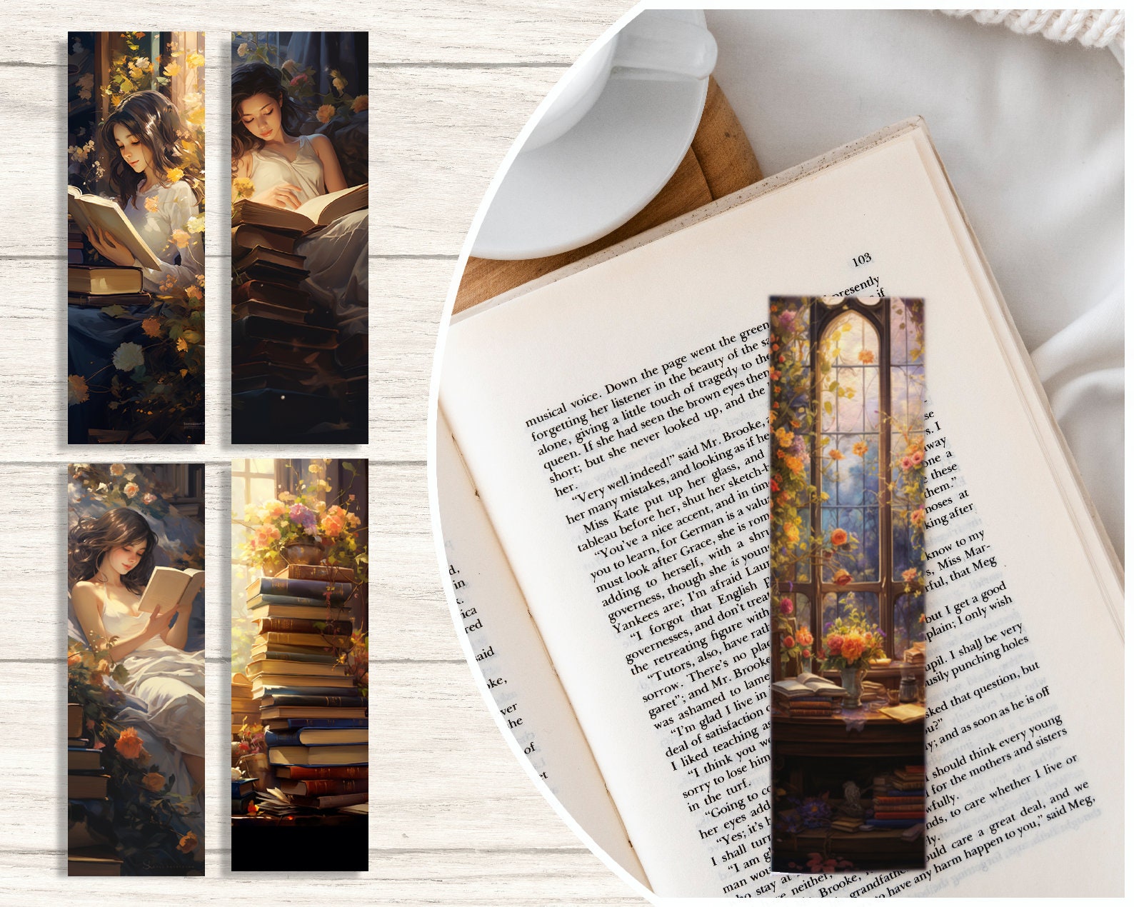 10 Printable Bookmarks | Library Collection #5 | Print and Cut ...