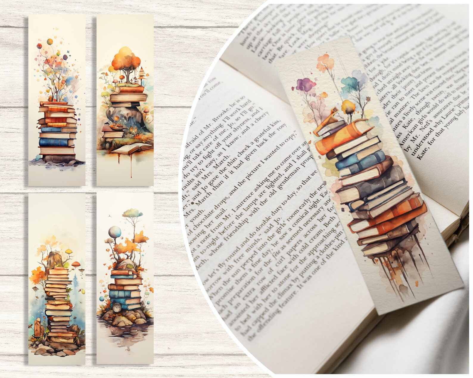 10 Printable Bookmarks | Library Collection #3 | Print and Cut ...