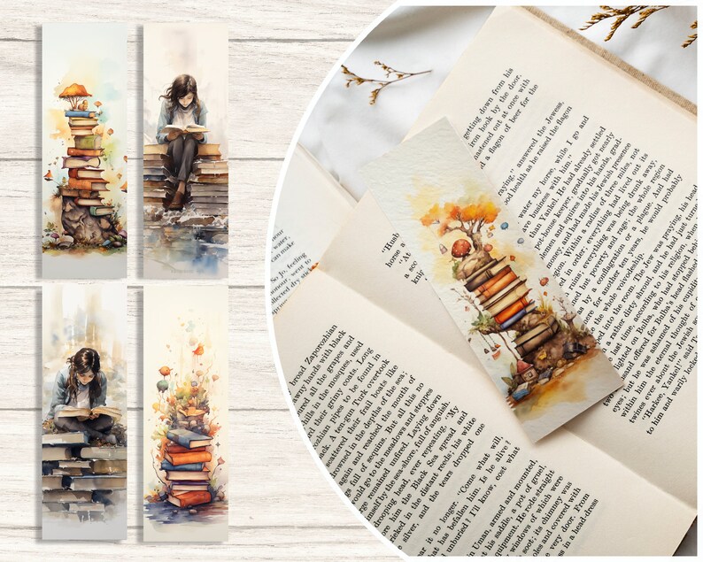 10 Printable Bookmarks | Library Collection #2 | Print and Cut ...