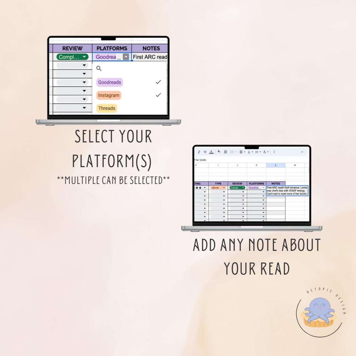 ARC Library Tracker | Google Sheets Template | Book Log | Library Log ...