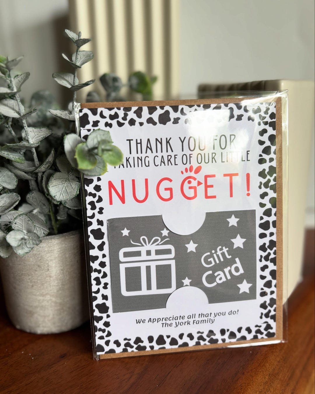 Taking Care of Our Little Nugget Gift Card Holder - Daycare Teacher ...