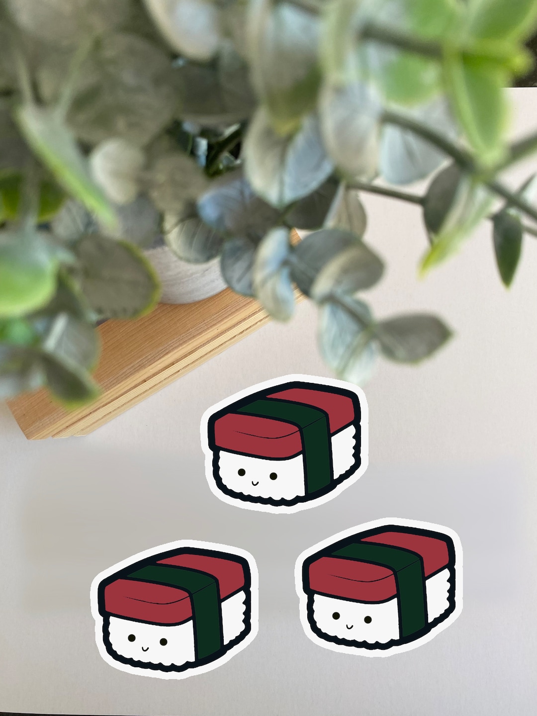 Spam Musubi Sticker | Waterproof, Matte Finish | Cute Asian Japanese ...