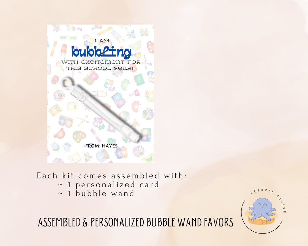 I Am Bubbling With Excitement Bubbles | Back to School Gift, Teacher ...
