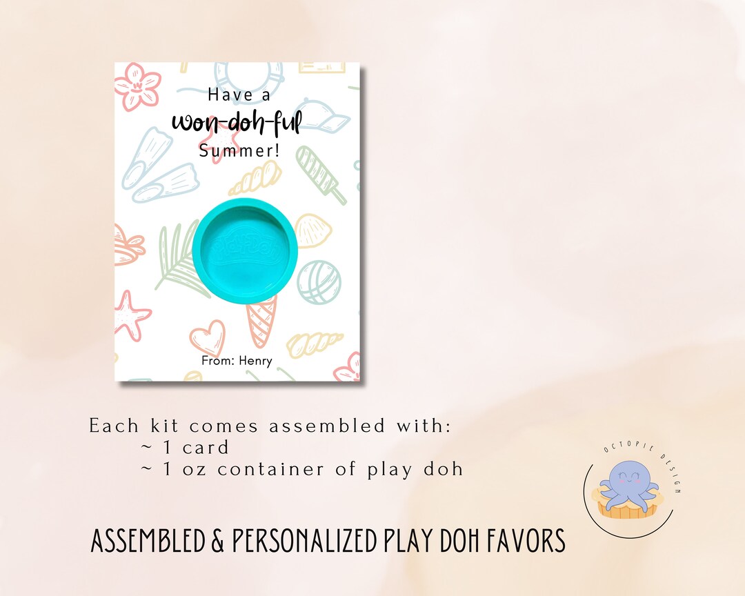 Have A Won-doh-ful Summer Play Doh Party Favors, Classroom Gifts ...