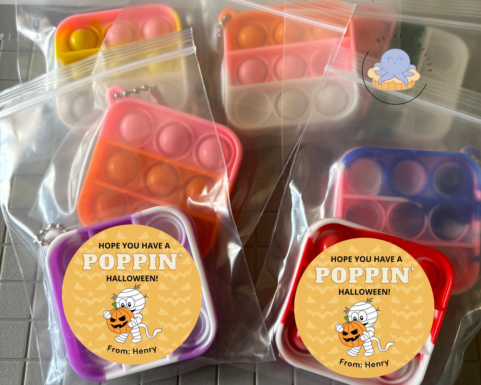 Halloween Pop Its | Holiday Student Gift, Party Gift From Teacher ...